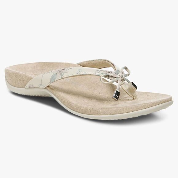 Vionic | Shoes | Vionic Bella Ii Orthotic Thong Sandal In Cream ...